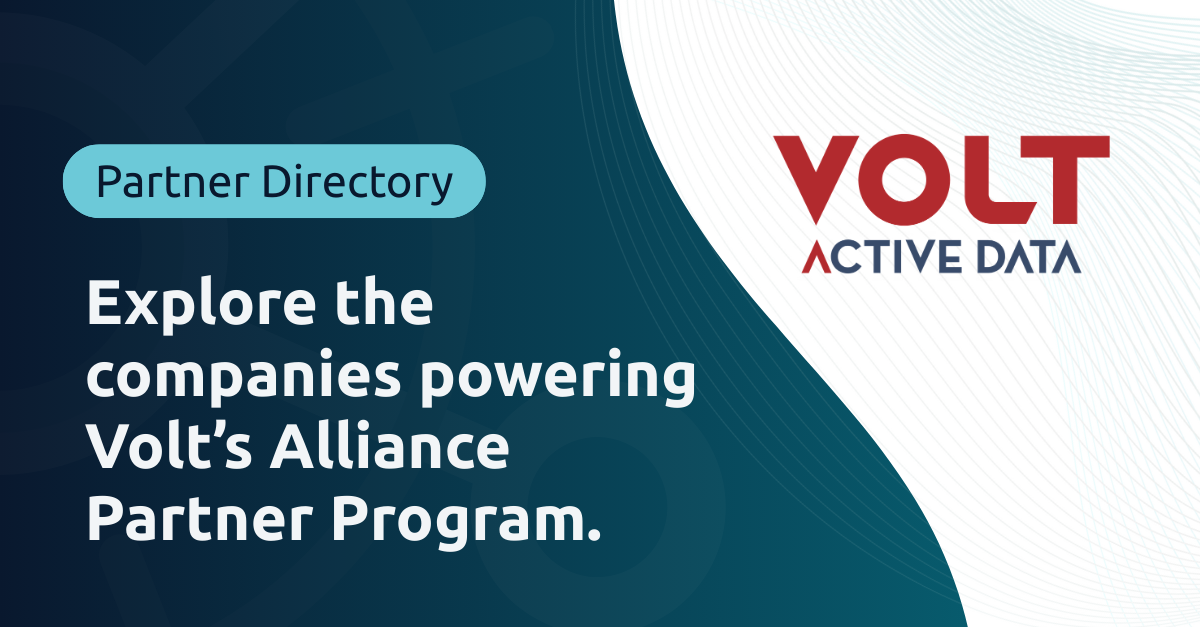 Volt Active Data Partner Ecosystem | Volt Active Data
